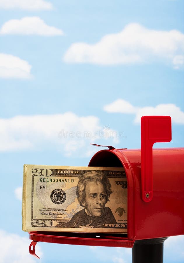 Money in the mailbox stock photo. Image of freedom, buying - 9404074