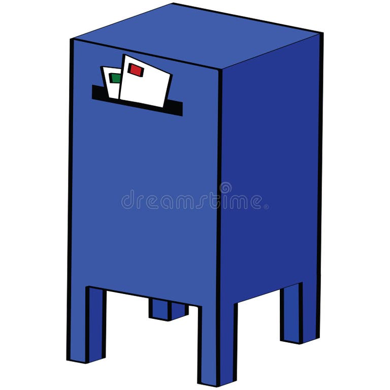 Cartoon Blue Mailbox Stock Illustrations – 968 Cartoon Blue Mailbox ...