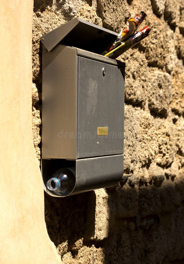 Overloaded Mailbox, a Lot of Letters. Neural Network AI Generated Stock ...