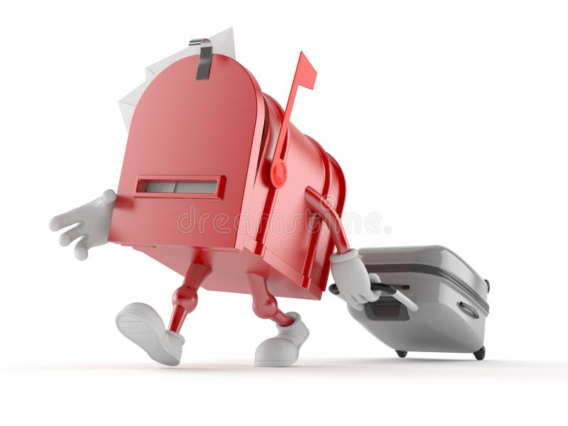 Mailbox Character with Letter Stock Vector - Illustration of hands ...