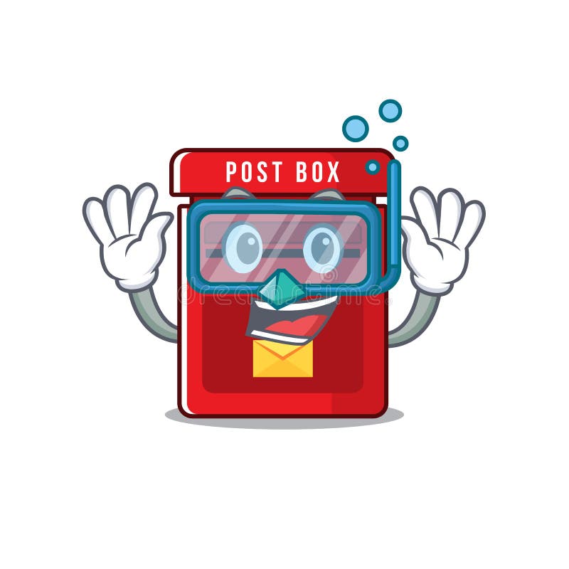 Mailbox Clings Chef To Cute Cartoon Wall Stock Vector - Illustration of ...