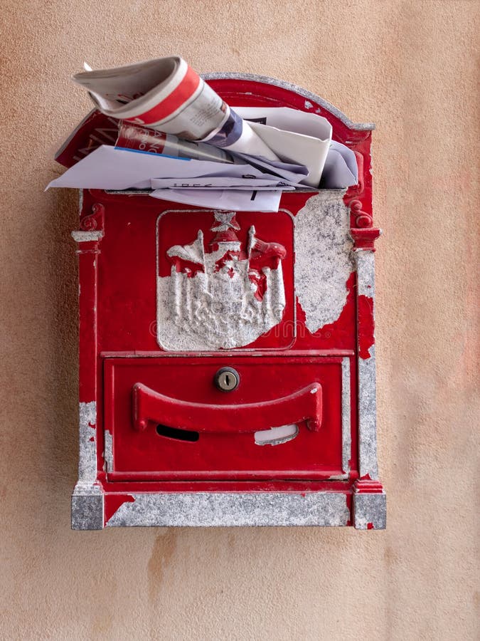 Mailbox with Correspondences Stock Image - Image of mail, communication ...