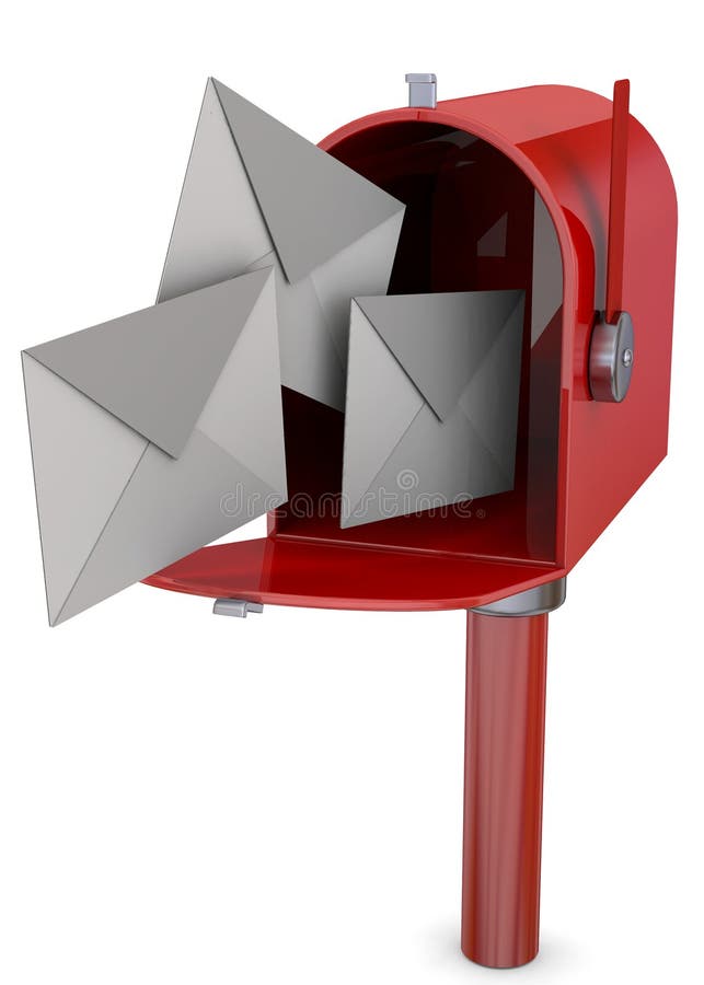 Mailbox - 3D stock illustration. Illustration of render - 51196083