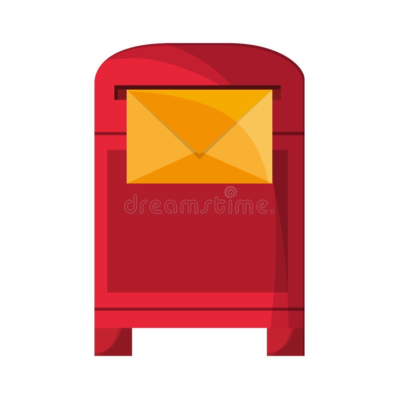 Mailbox with envelope stock vector. Illustration of correspondence ...