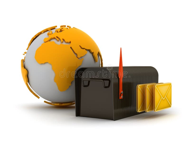 Globe Envelopes Stock Illustrations – 155 Globe Envelopes Stock ...
