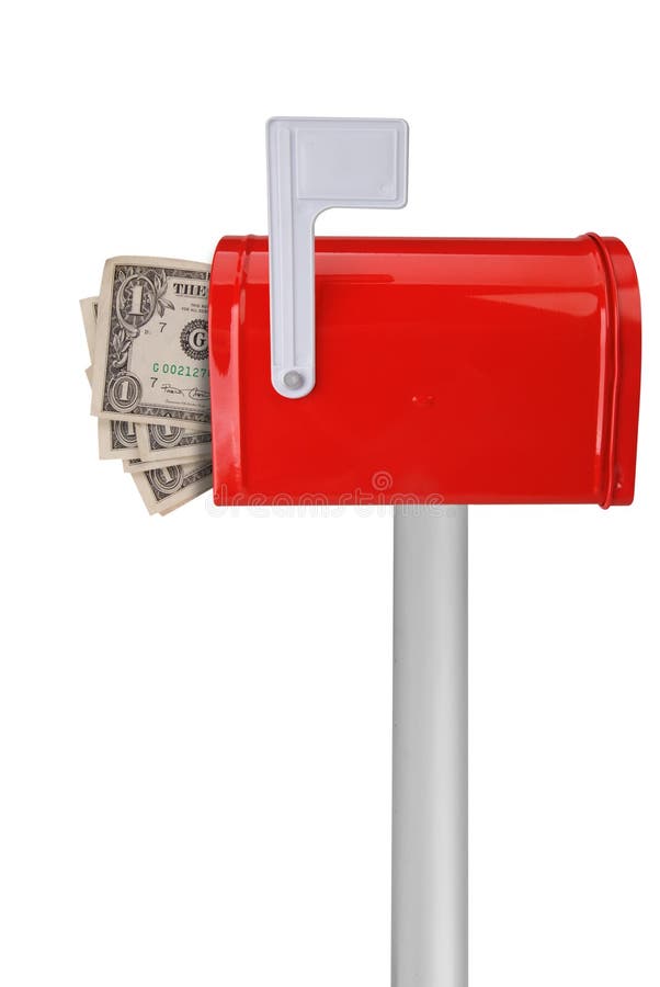 Mailbox with money stock image. Image of cash, money, package - 9114605