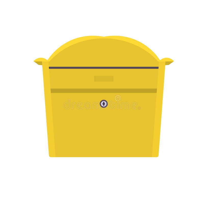 Mailbox Flat Illustration. Clean Icon Design Element on Isolated White ...