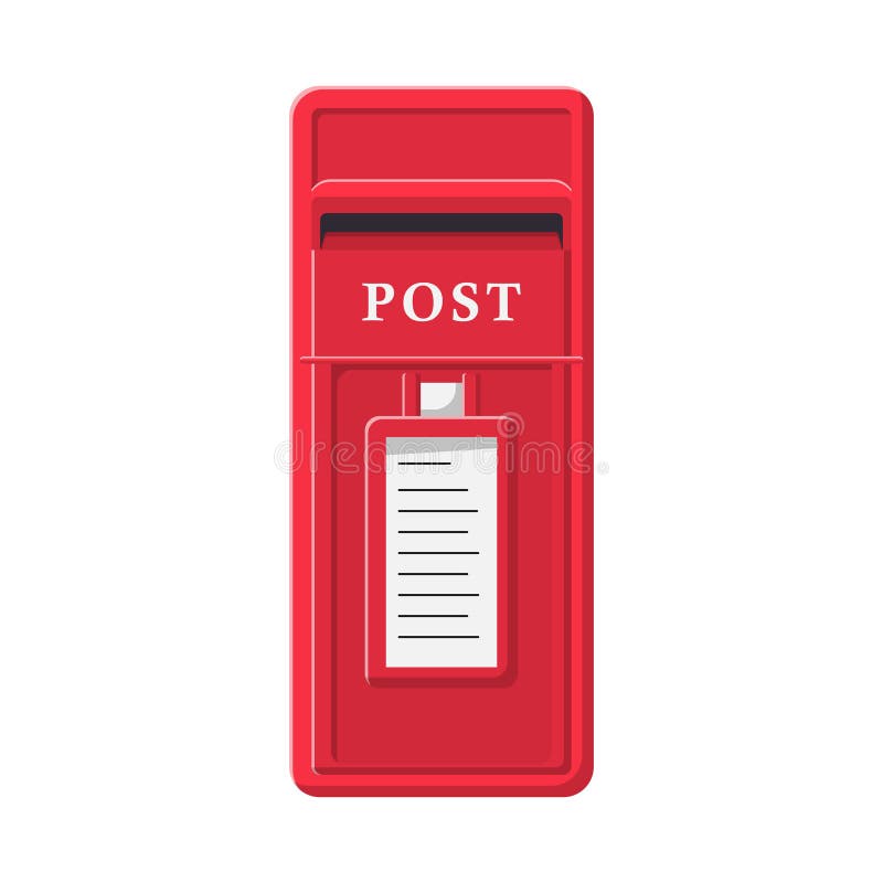 Mailbox Flat Illustration. Clean Icon Design Element on Isolated White ...