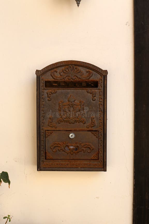 A Mailbox Hangs on the Wall Stock Photo - Image of israel, mail: 160935162
