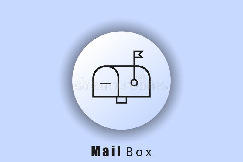 Mailbox Icon. Email and Messaging Icons. the Envelope. Newsletter Logo ...