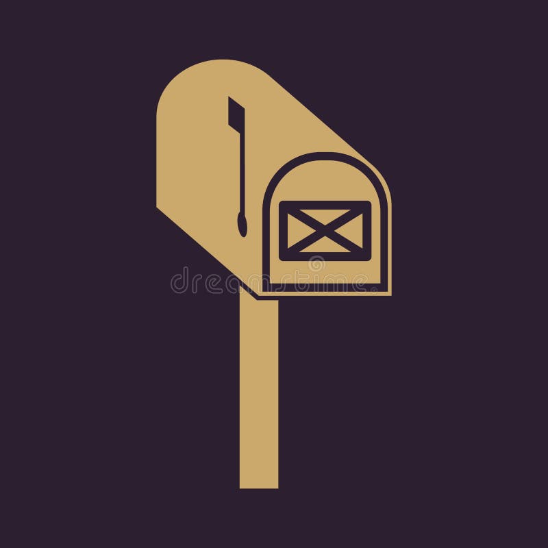 The Mailbox Icon. Mail, Postal, Post Office Symbol Stock Vector ...