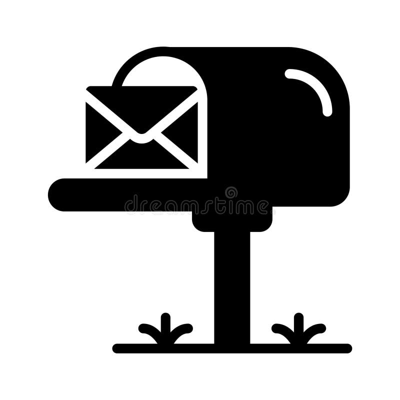 A Mailbox Icon for Receiving Physical or Digital Correspondence Stock ...