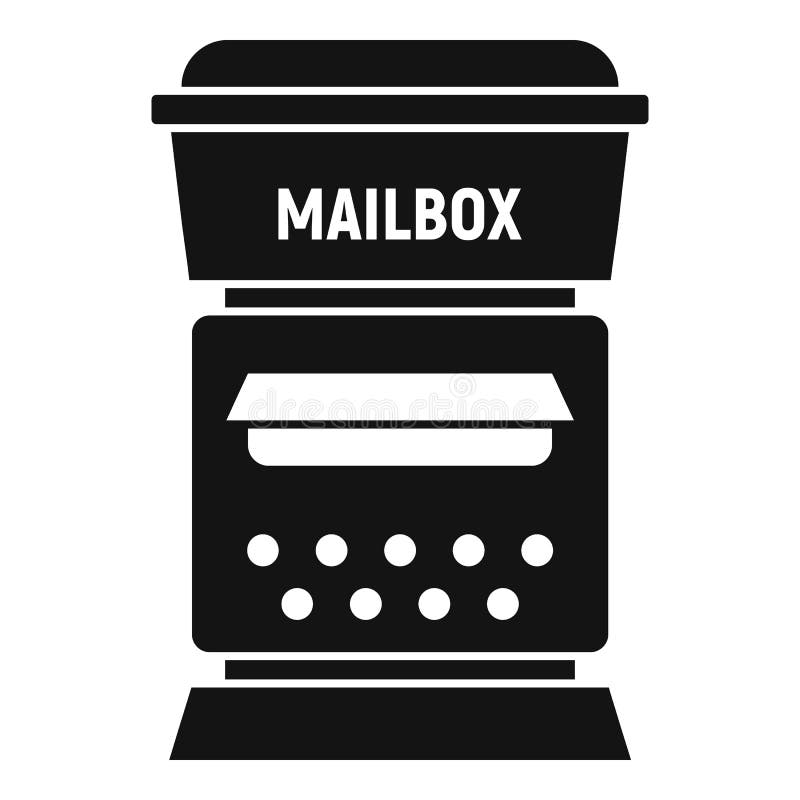 Service Mailbox Icon Flat Isolated Vector Stock Vector - Illustration ...