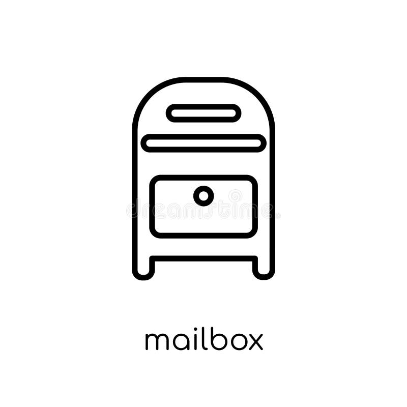 Mailbox Icon from Communication Collection. Stock Vector - Illustration ...