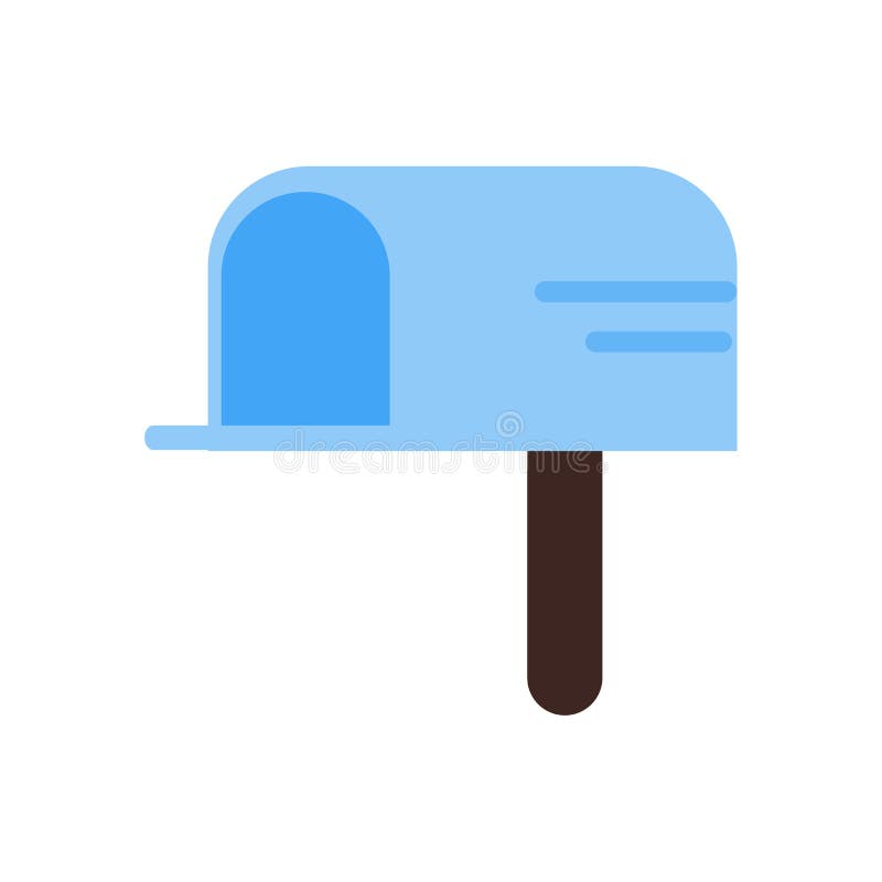 Mailbox Icon Vector Isolated on White Background, Mailbox Sign ...