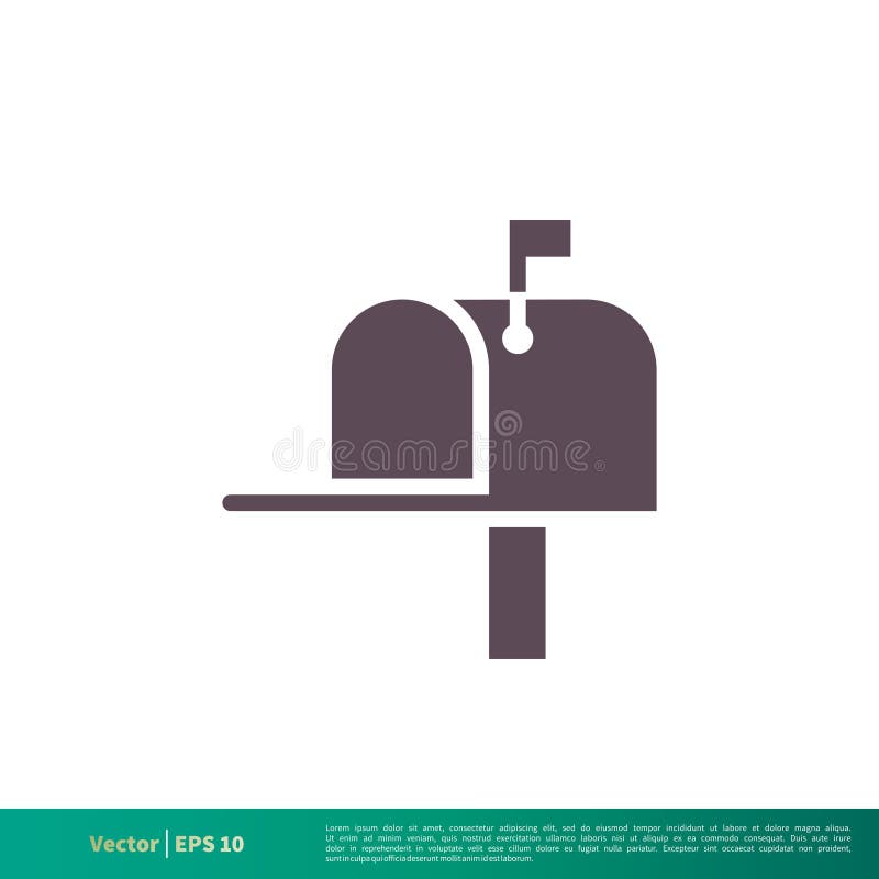 Mailbox Icon Vector Logo Template Illustration Design. Vector EPS 10 ...