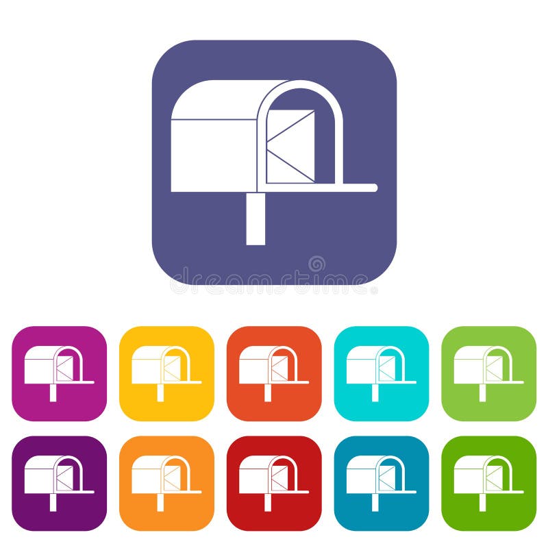 Mailbox Single Letter Inside Stock Illustrations – 176 Mailbox Single ...