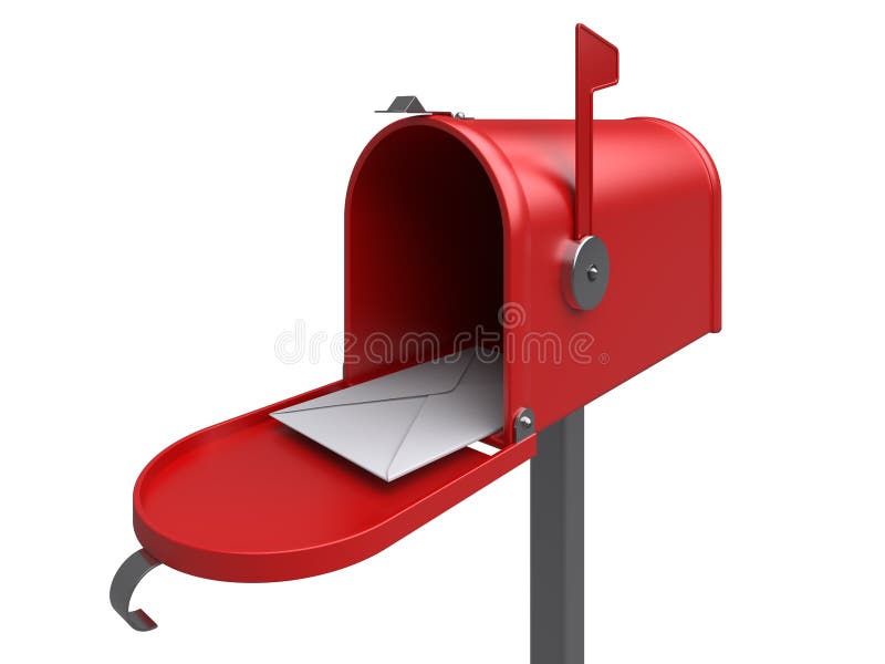 Mailbox stock illustration. Illustration of open, metal - 22258945