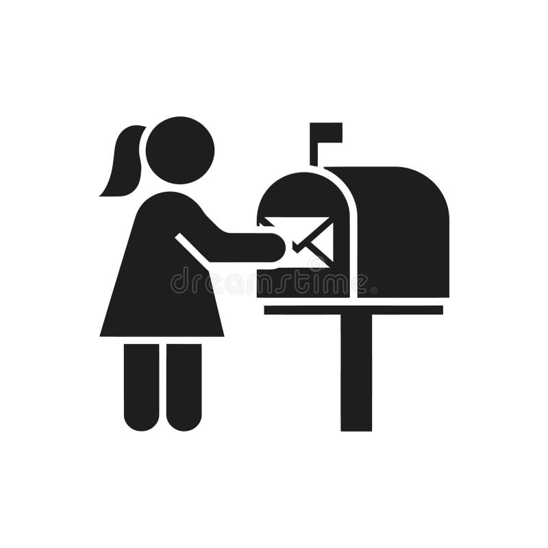 Mailbox Letter Delivery Icon Stock Vector - Illustration of icon ...