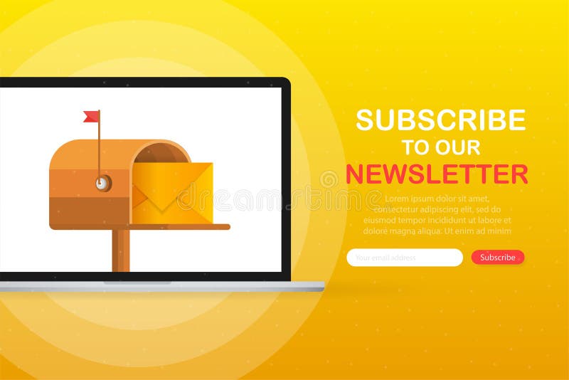 Subscribe To Our Newsletter Stock Illustrations – 92 Subscribe To Our ...