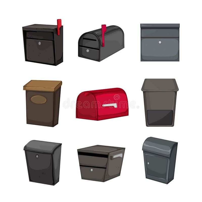 Postbox Mailbox Letter Cartoon Vector Illustration Stock Illustration ...