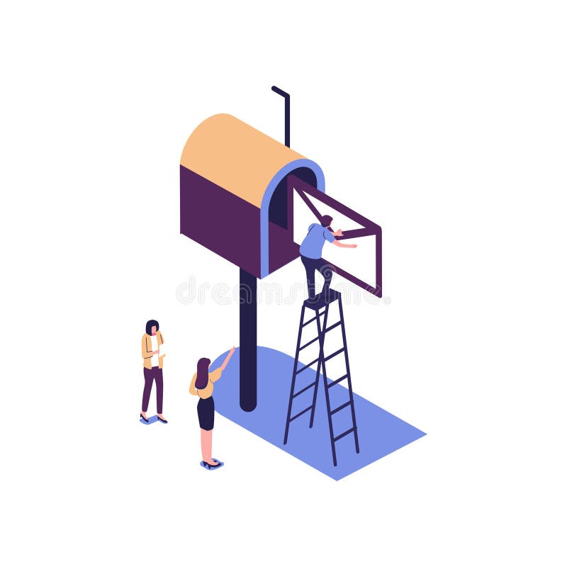 Mailbox with Letters, Receiving Letters, Sorting, Web Mail or Mobile ...