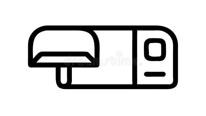 Mailbox Outline Icon, Post Communication Vector Graphic, Vector Design ...