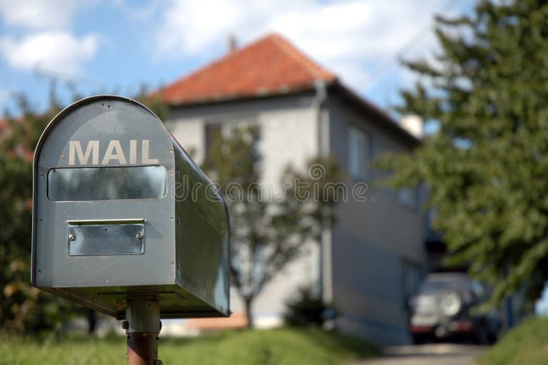 Mailbox outside stock photo. Image of postcard, closed - 1448076