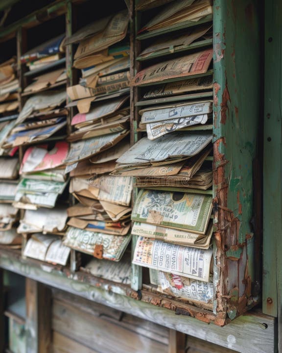 A Mailbox Overflowing with Forgotten Wishes Stock Illustration ...