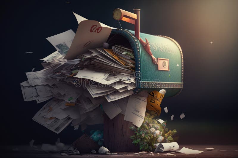 Overflowing Mailbox Stock Illustrations – 46 Overflowing Mailbox Stock ...