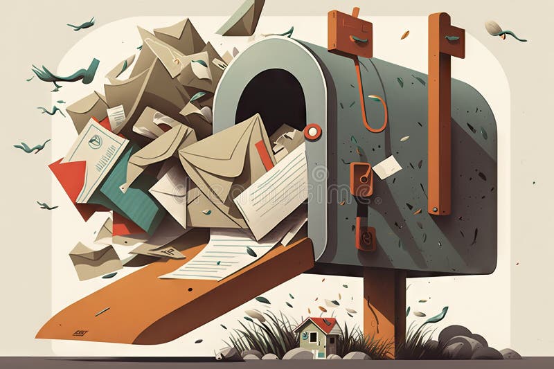 Overflowing Mail Stock Illustrations – 168 Overflowing Mail Stock ...