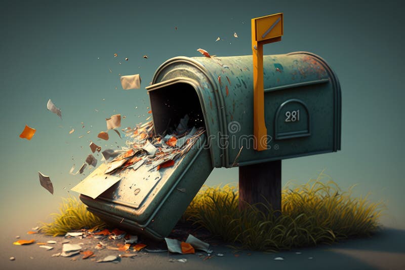 Overflowing Mailbox Stock Illustrations – 39 Overflowing Mailbox Stock ...