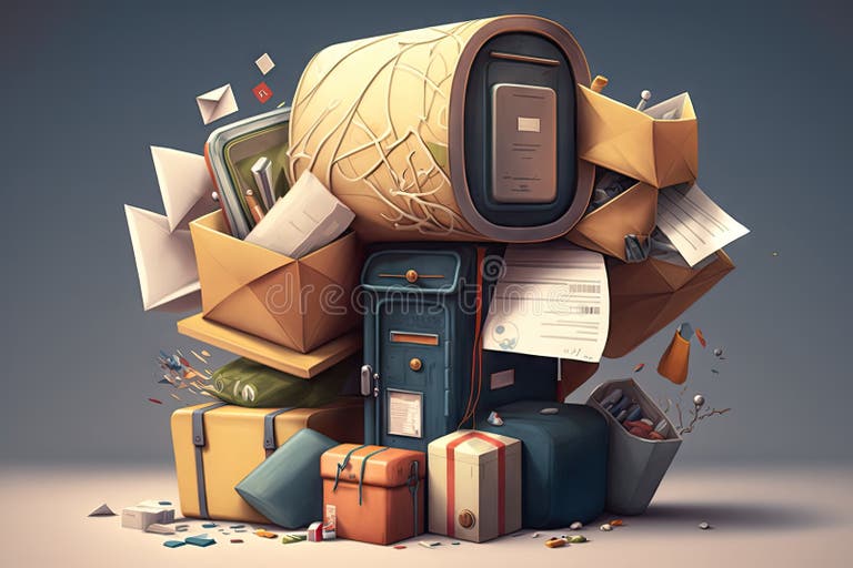 Overflowing Mailbox Stock Illustrations – 68 Overflowing Mailbox Stock ...