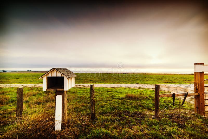 Mailbox in a Ranch in Central California Stock Image - Image of states ...