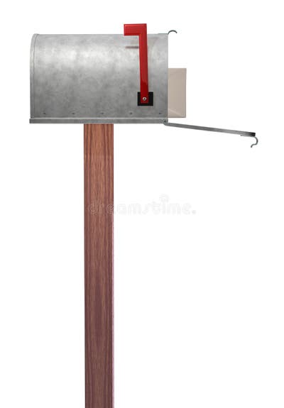 Mailbox side view stock image. Image of arive, letter - 1584253