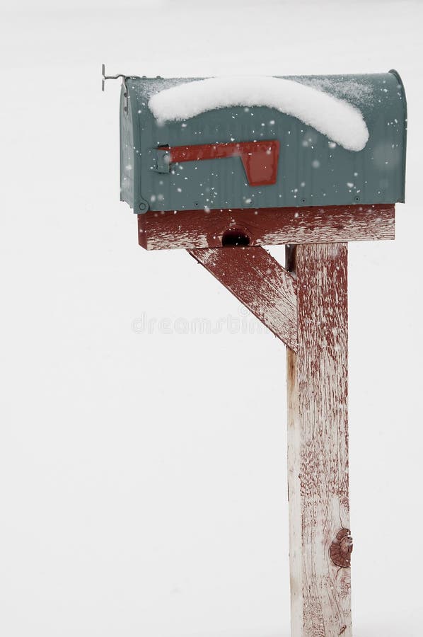Mailbox-snow stock photo. Image of winter, weather, delivery - 51097316