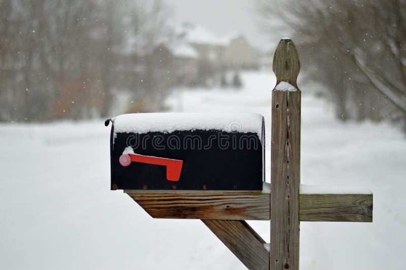 Mailbox in the Snow stock photo. Image of snow, mailbox - 50531148