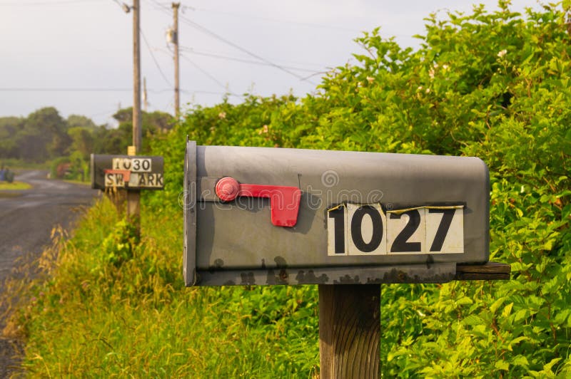 Mailbox. a Mailbox on the Street. P.O. Box Stock Image - Image of ...