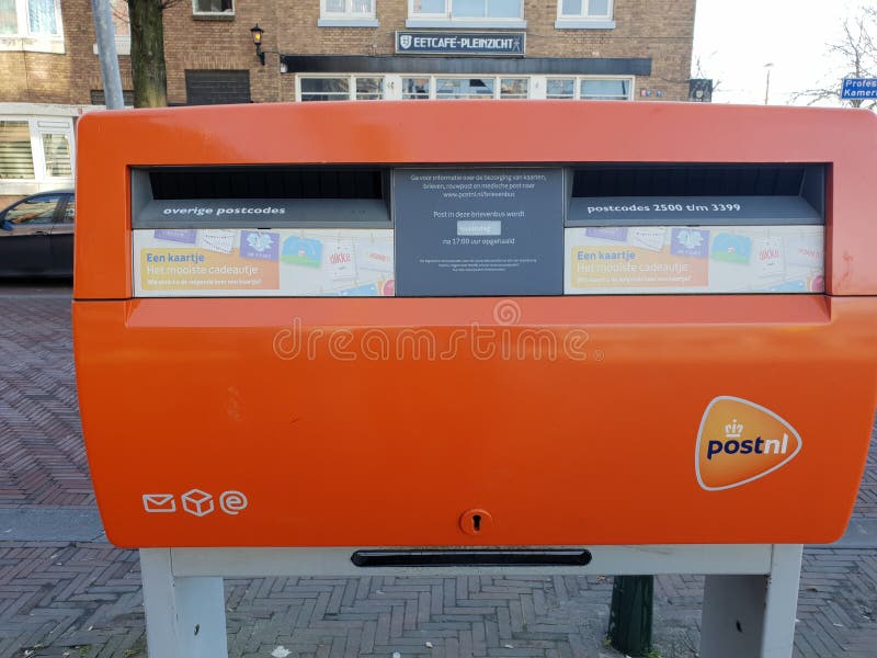 Mailbox on the Streets of the Netherlands Owned by PostNL with Dynamic ...