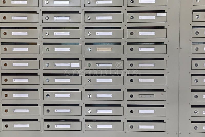 Post Boxes of a House of Apartments Stock Photo - Image of open, block ...