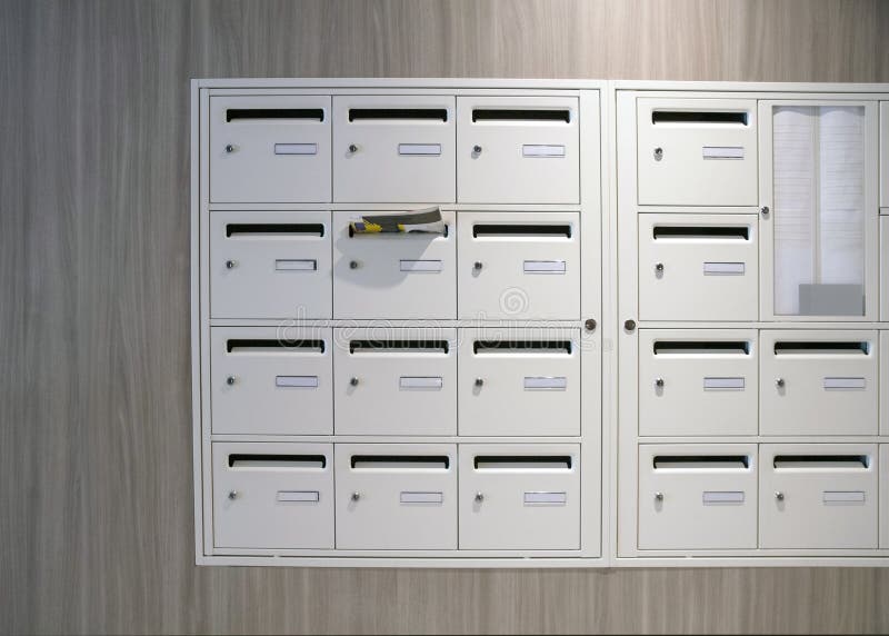 Group of Mailboxes stock image. Image of outdoors, district - 36153619