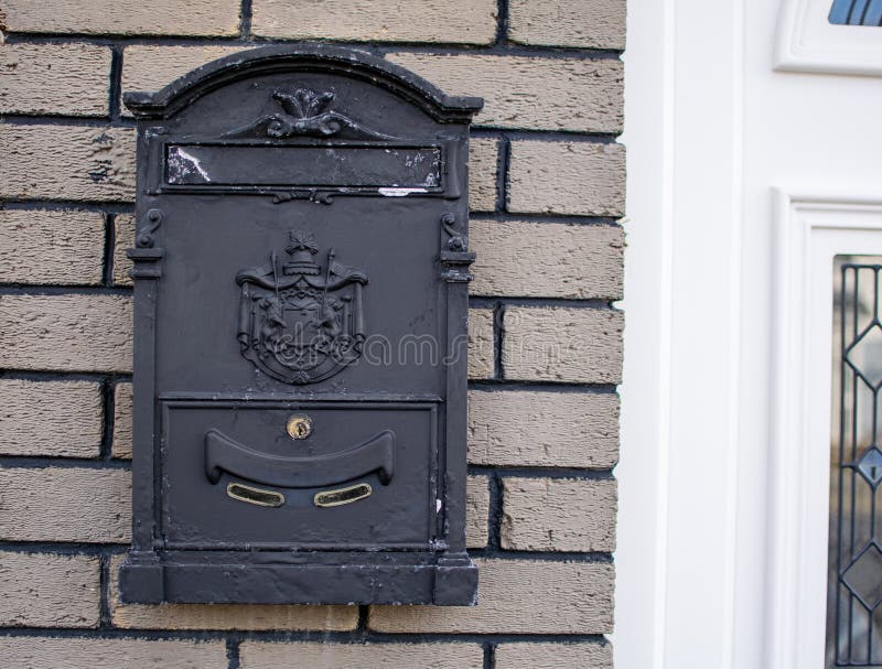 Post Box, Embedded in a Stone Wall Stock Photo - Image of curve, post ...