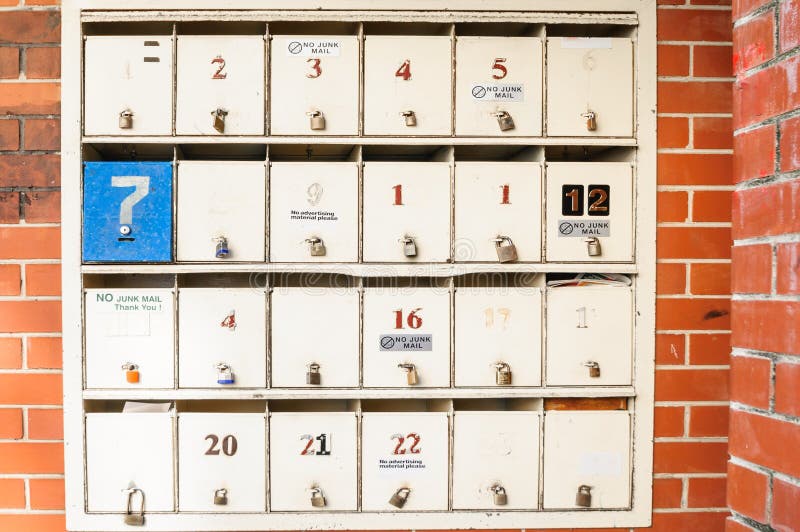 Mailboxes stock image. Image of ancient, email, retro - 42205291