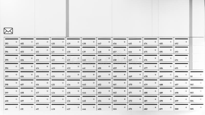 Mailboxes in row stock photo. Image of postal, safe, view - 50449578