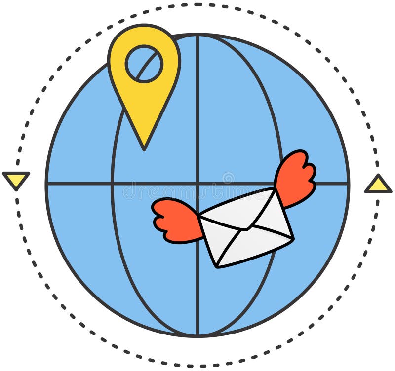 Mailing, Communication Via Mail. Letter As Symbol of Email Chatting ...