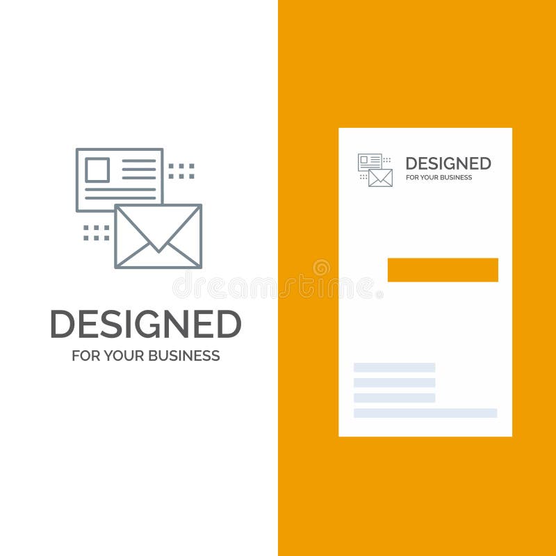 Mailing, Conversation, Emails, List, Mail Grey Logo Design and Business ...