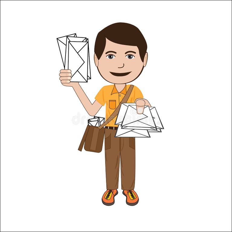 Mailman Illustration Stock Illustrations – 4,458 Mailman Illustration ...