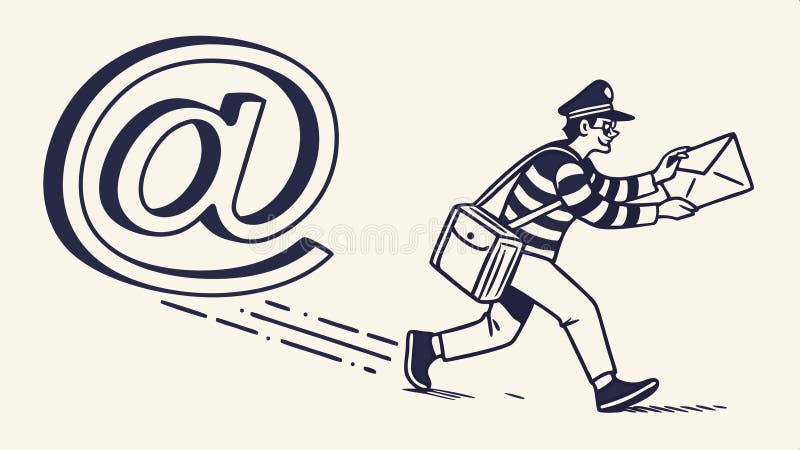 Mailman Delivering Mail, Postal Service and Delivery, Mail and Postman ...