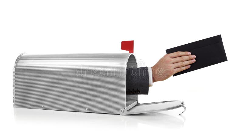 Mailman with envelope stock image. Image of open, white - 43981661