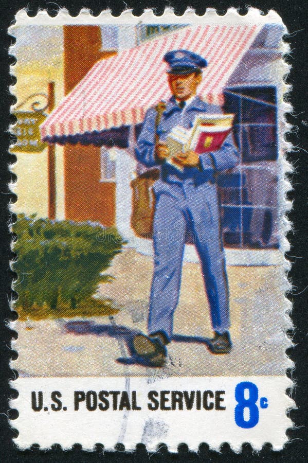 Mailman editorial stock image. Image of postmark, delivery - 99834954
